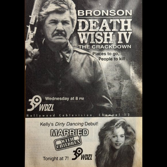 TV Guide | Art | Death Wish Iv The Crackdown Married With Children ...